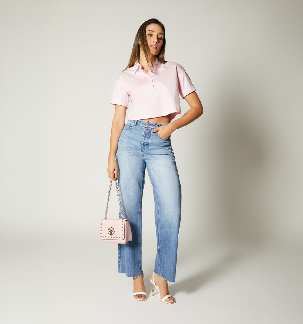 Blusa polo manga corta almilla - Studio F